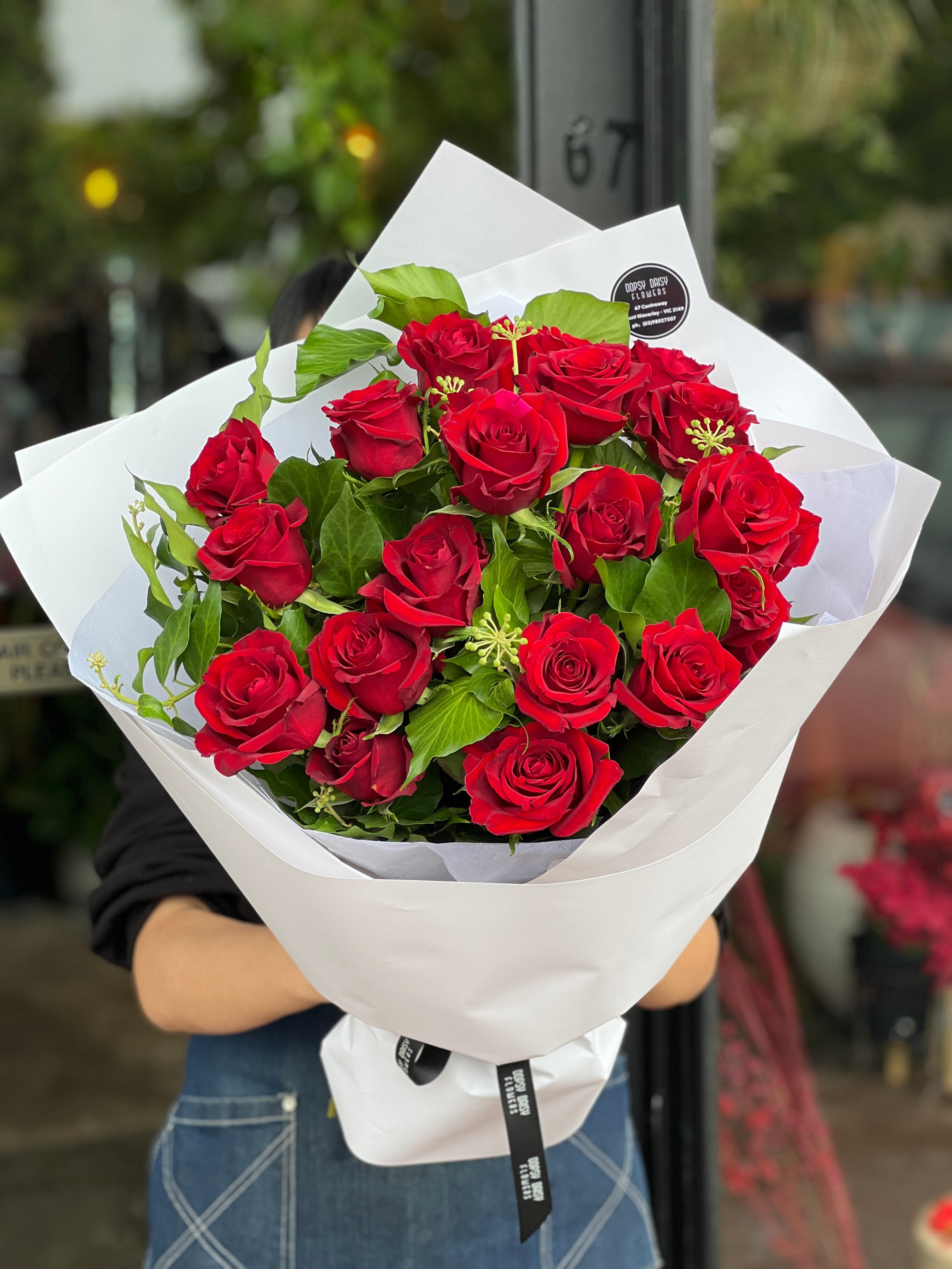 6, 12, 24, 36 red roses bouquet Roses Are Red Bouquet - 6 Stem of Roses